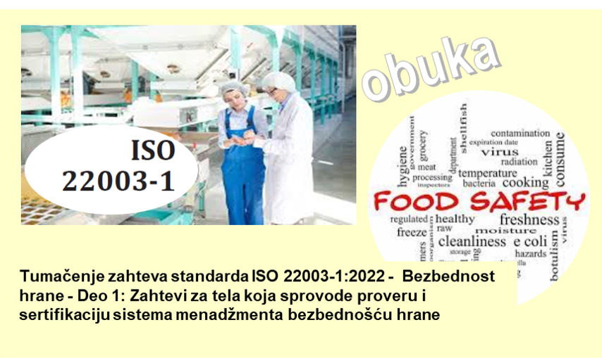 Tumačenje zahteva standarda ISO 22003-1:2022- Bezbednost hrane- Deo 1 ...
